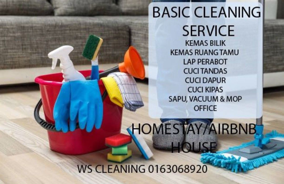 Cuci Rumah, Airbnb, Homestay, office Basic Cleaning, Services, Home ...