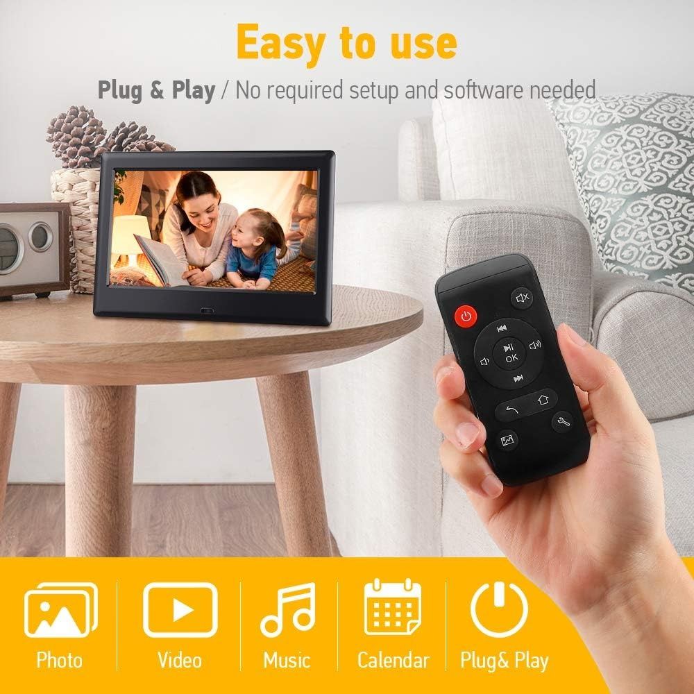 DBPOWER 7 Inch Digital Picture Frame - Upgraded Digital Photo Frame ...