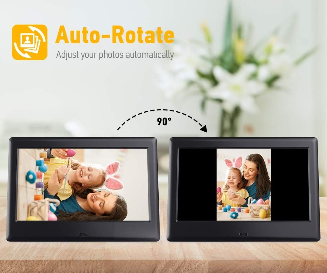 DBPOWER 7 Inch Digital Picture Frame - Upgraded Digital Photo Frame ...