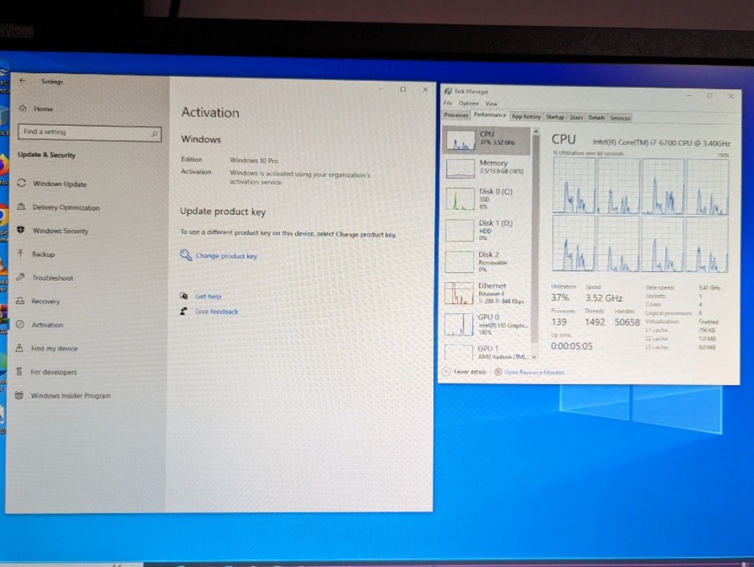 Optiplex 7040 desktop computer pc - Intel i7 / 16gb ram / 120gb Samsung ...
