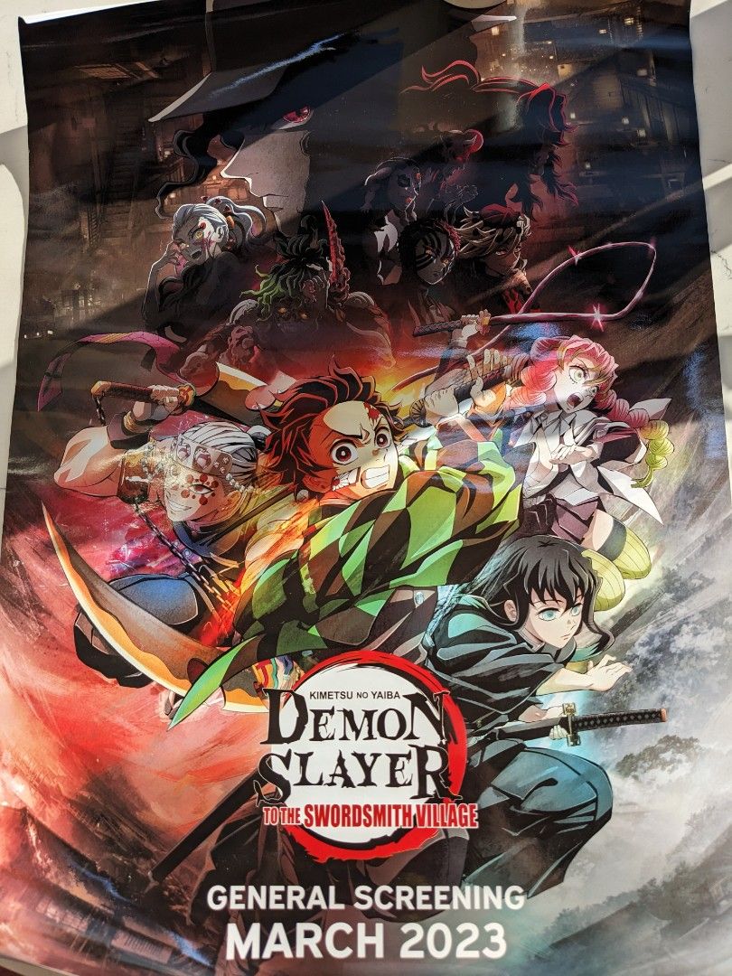 Demon slayer banner, Hobbies & Toys, Memorabilia & Collectibles, Fan ...