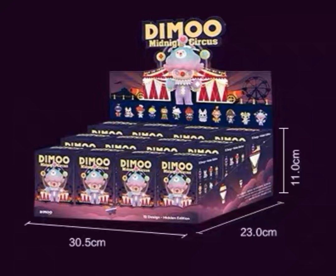 DIMOO MIDNIGHT CIRCUS POPMART / FULL SET / SINGLE BLIND BOX / ABLE TO ...