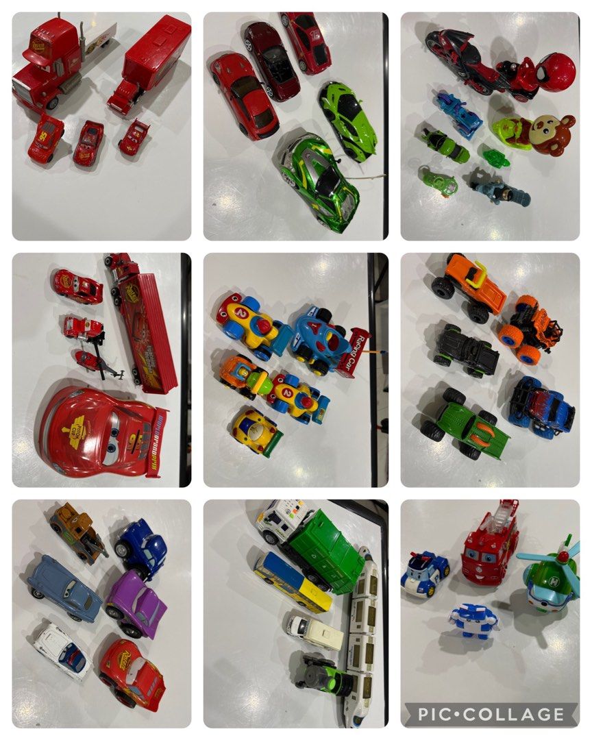 Disney 95 Lighting McQueen / Motorcycle / Speedy Car / Train / Truck ...