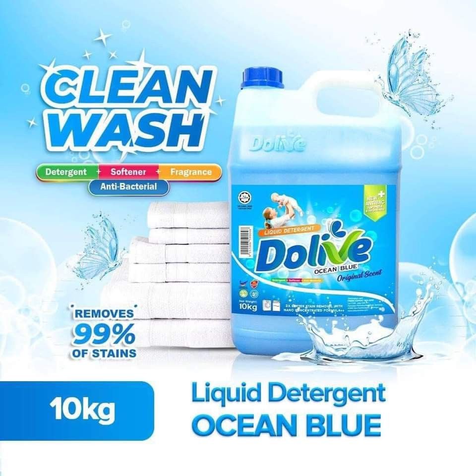 DOLIVE LIQUID DETERGENT 10KG, Furniture & Home Living, Cleaning & Homecare Supplies, Detergents ...