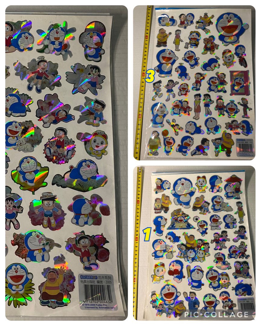 Doraemon stickers, Hobbies & Toys, Stationery & Craft, Art & Prints on Carousell