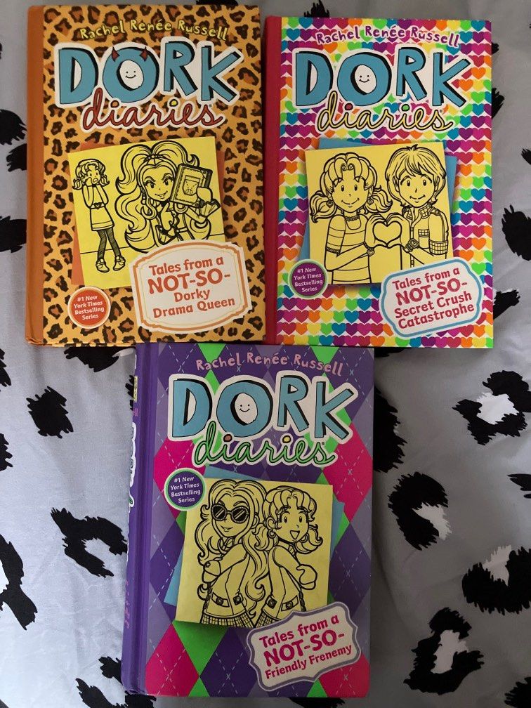 Dork Diaries Hard Back Cover Books 9, 11, 12, Hobbies & Toys, Books ...
