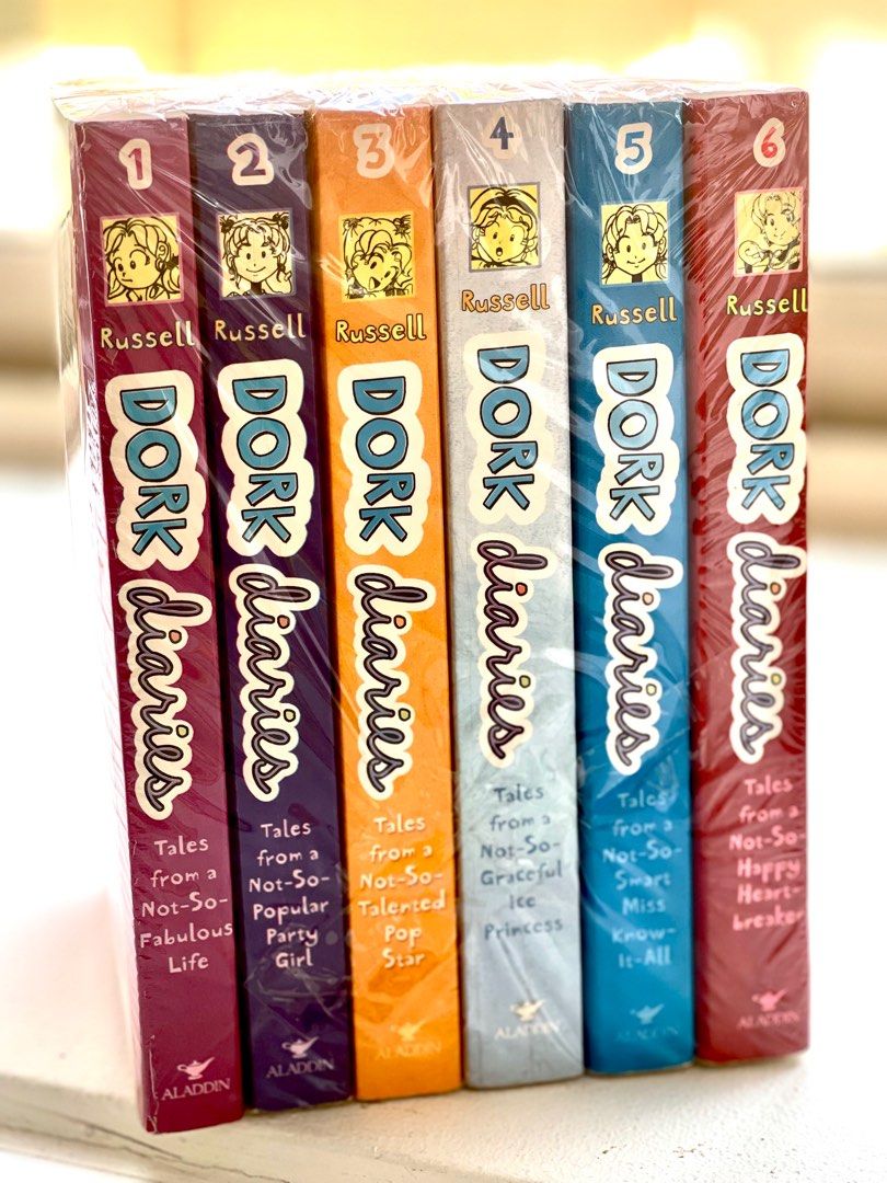 DORK Diaries Book 1-6 by Rachel Renee Russell, Hobbies & Toys, Books ...