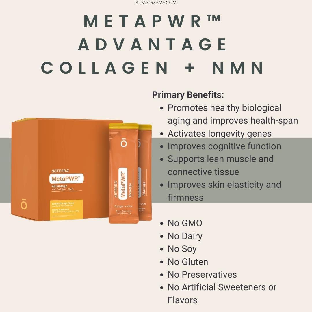 doTERRA MetaPwr Advantage Collagen 30Sac, Health & Nutrition, Health ...