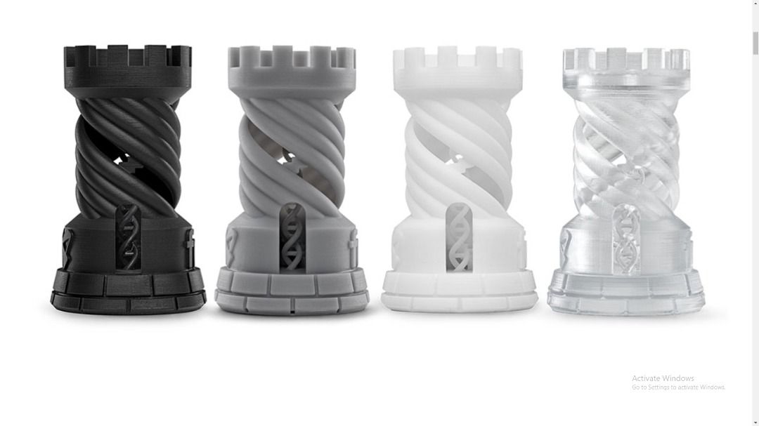 Helix Spiral Staircase Clear Transparent Rook Castle with See-Through ...