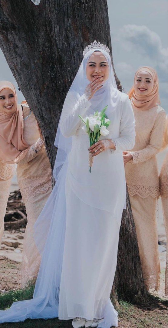 Dress Nikah by Prima Valet, Women's Fashion, Muslimah Fashion, Dresses ...