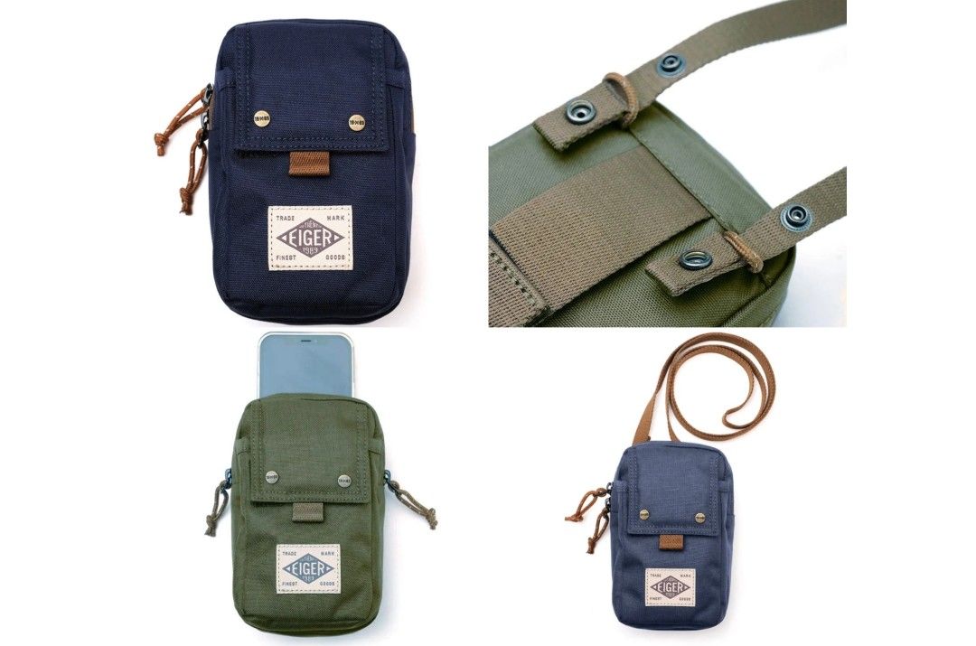 Eiger 1989 case HP Vessel Sling Bag ORIGINAL, Barang Mewah, Tas ...