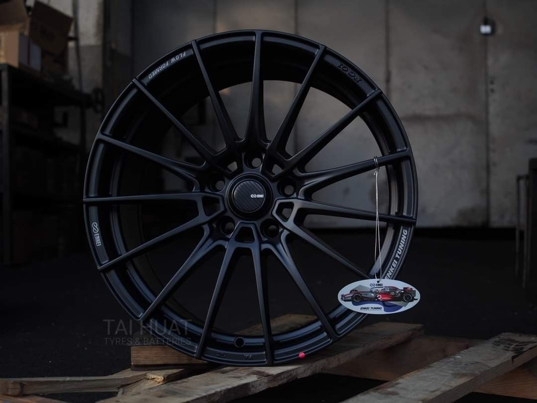 Enkei Tuning FC01 Flow Formed 17" 5x114.3 19" 5x112 matte Black rims ...