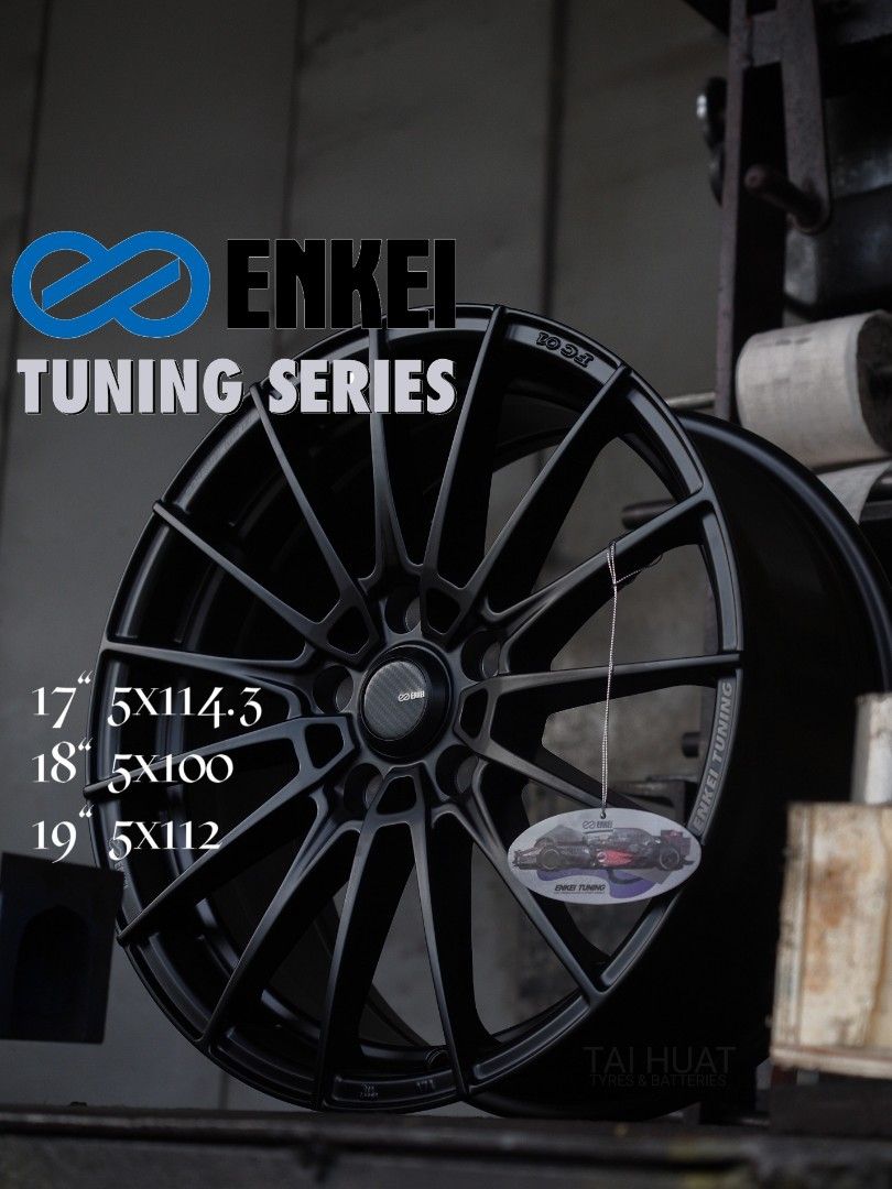 Enkei Tuning Fc01 Flow Formed 17 5x114 3 19 5x112 Matte Black Rims