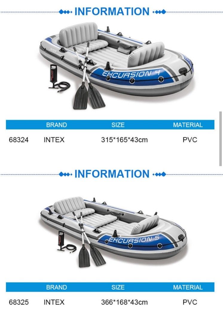 EXCURSION INTEX BOAT, Special Vehicles, Heavy Vehicles, Boats and ...