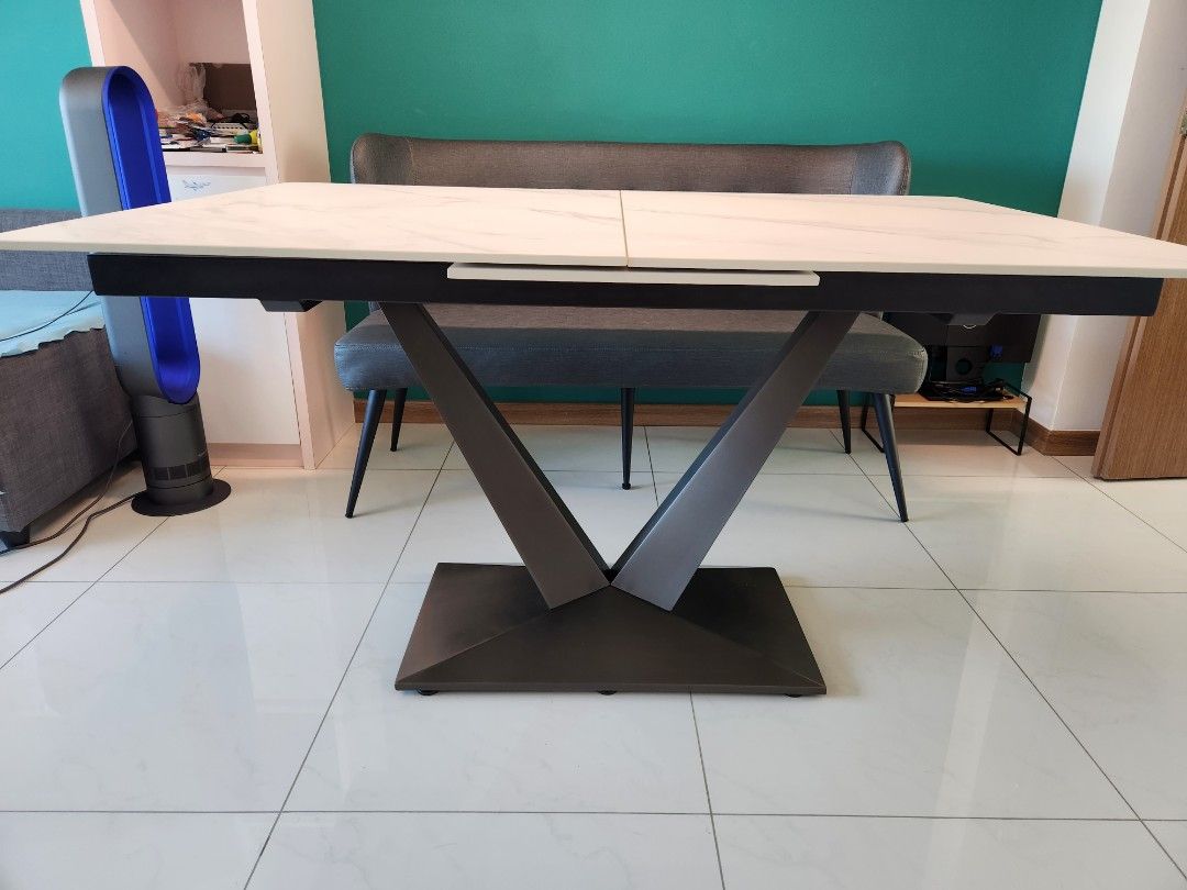 Extendable Ceramic Table, Furniture & Home Living, Furniture, Tables ...