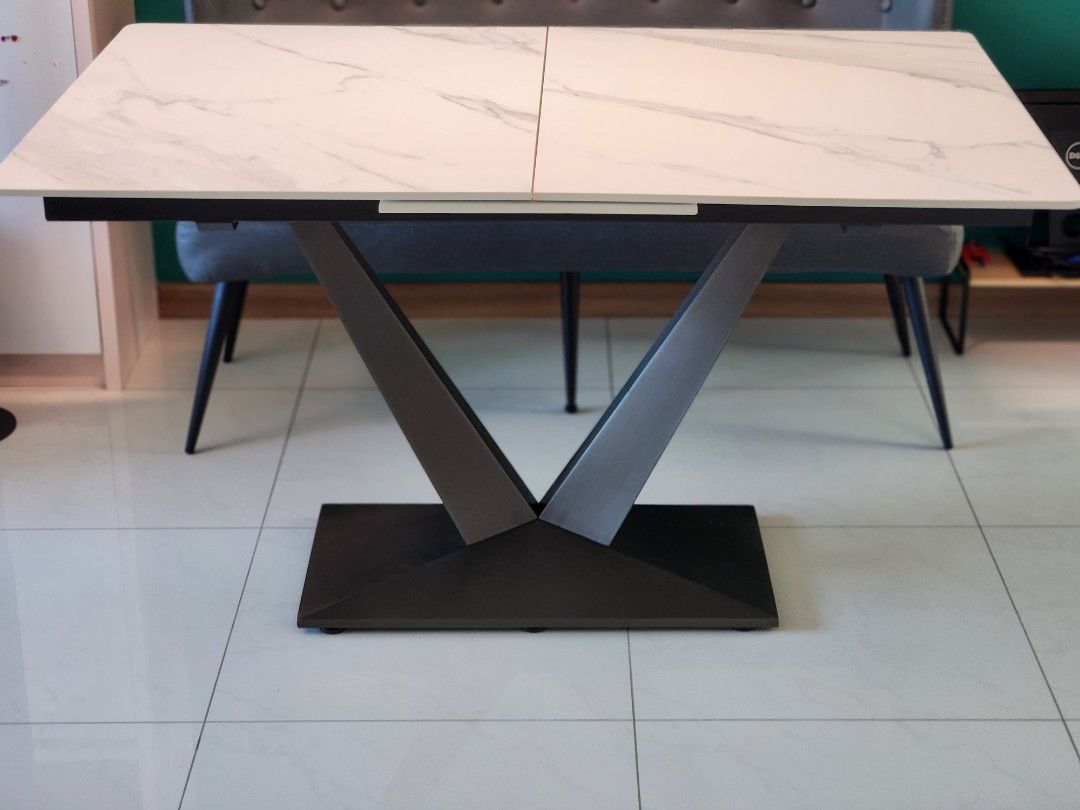 Extendable Ceramic Table, Furniture & Home Living, Furniture, Tables ...