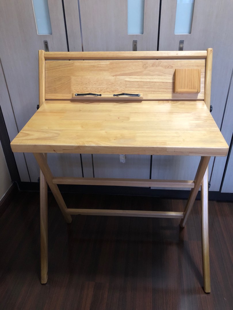 Foldable Study table, Furniture & Home Living, Furniture, Tables & Sets ...