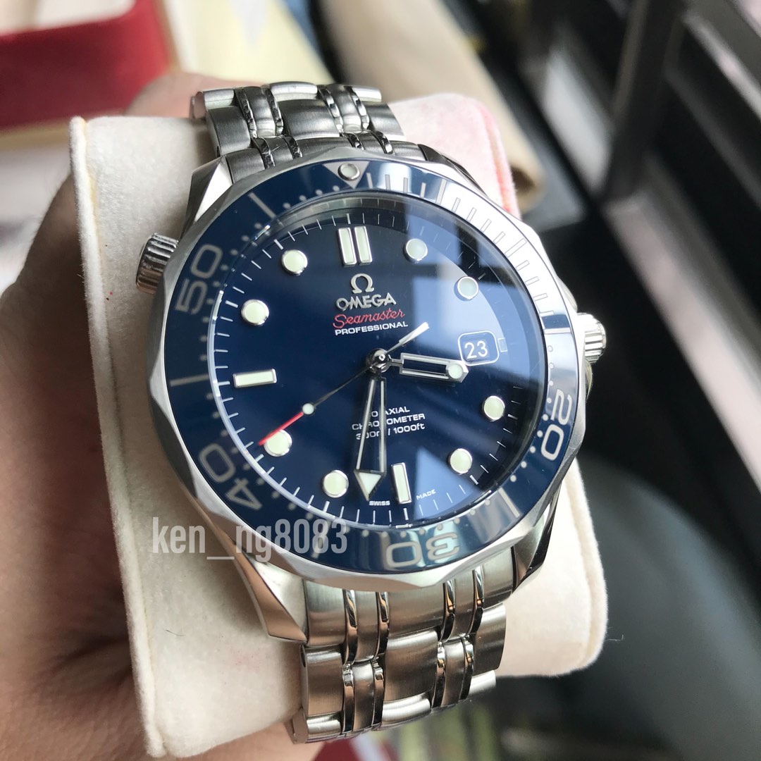 Omega Seamaster SMP 300 Blue Dial x Speedmaster, Luxury, Watches on ...