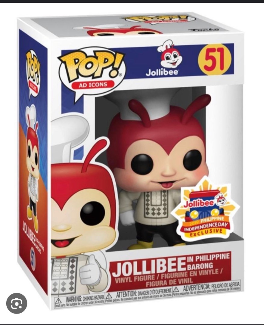 Funko Pop Jollibee in Philippine Barong 51, Hobbies & Toys, Toys ...