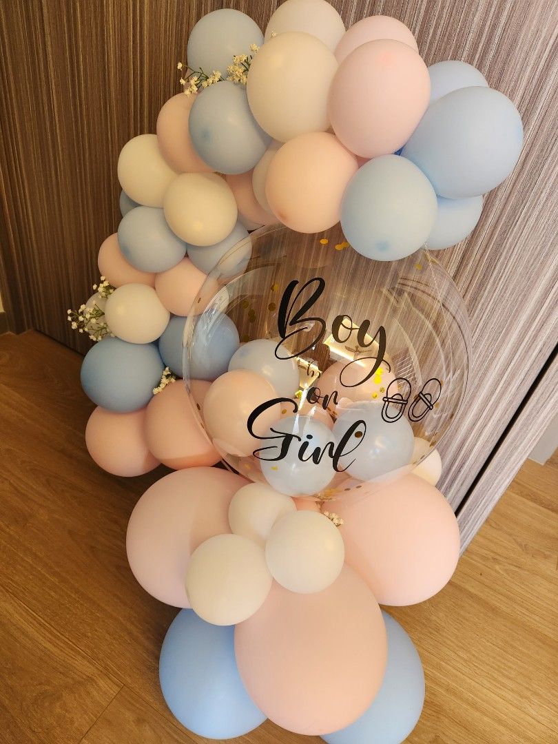Gender Reveal Balloon Decor Set, Hobbies & Toys, Stationery & Craft ...