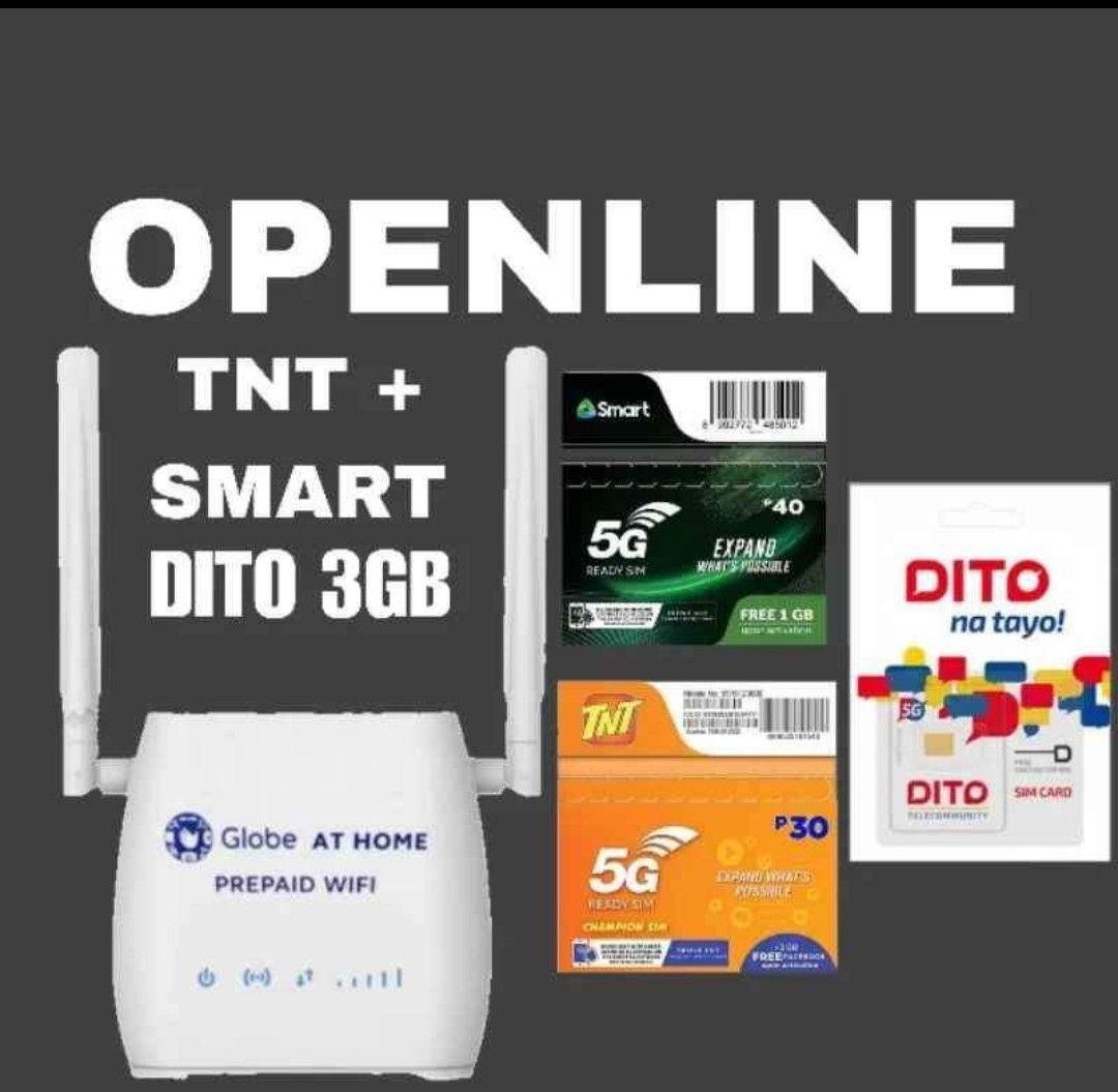 Globe at home prepaid wifi openline any sim pwede gomo unli,smart unli ...