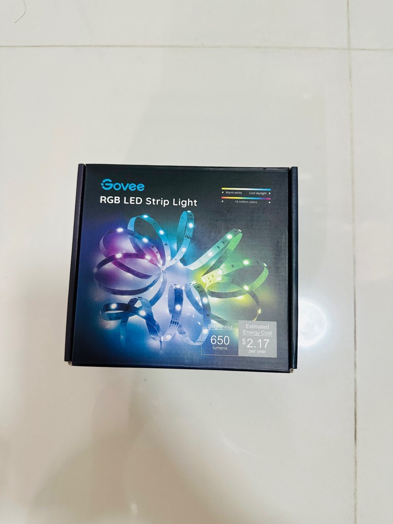 Govee RGB LED Strip Light, Furniture & Home Living, Lighting & Fans ...