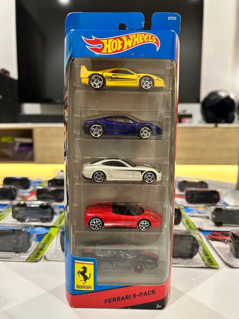 Hot Wheels Ferrari 5-Pack Bundle, Hobbies & Toys, Toys & Games on Carousell
