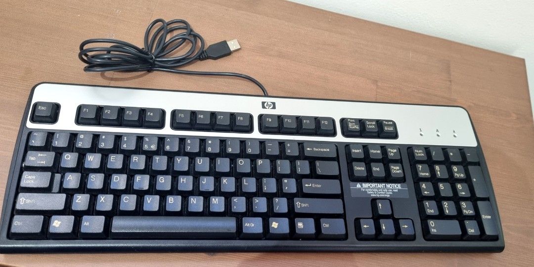 HP KEYBOARD MODEL NO: KU-0316, Computers & Tech, Parts & Accessories ...