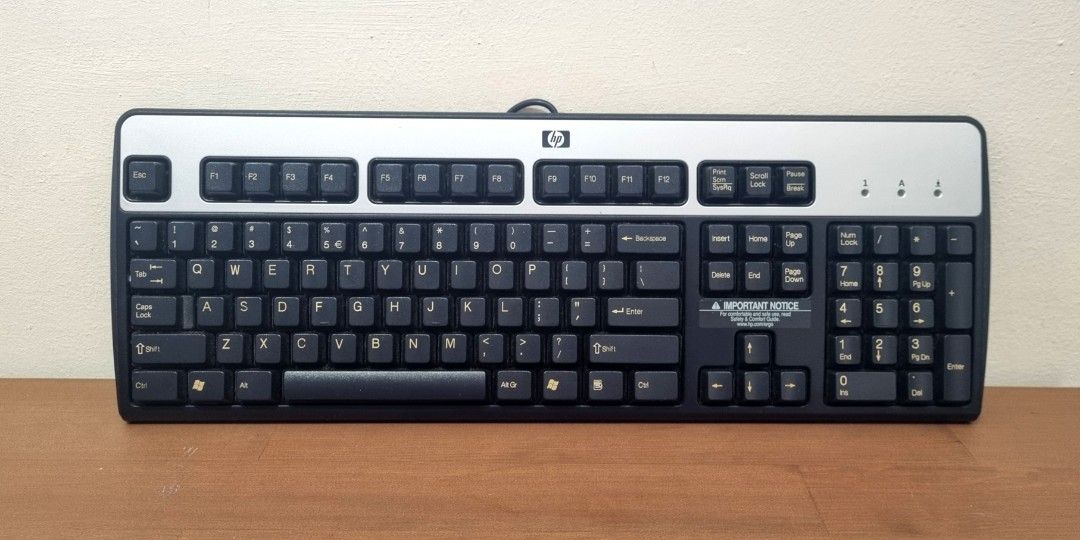 HP KEYBOARD MODEL NO: KU-0316, Computers & Tech, Parts & Accessories ...