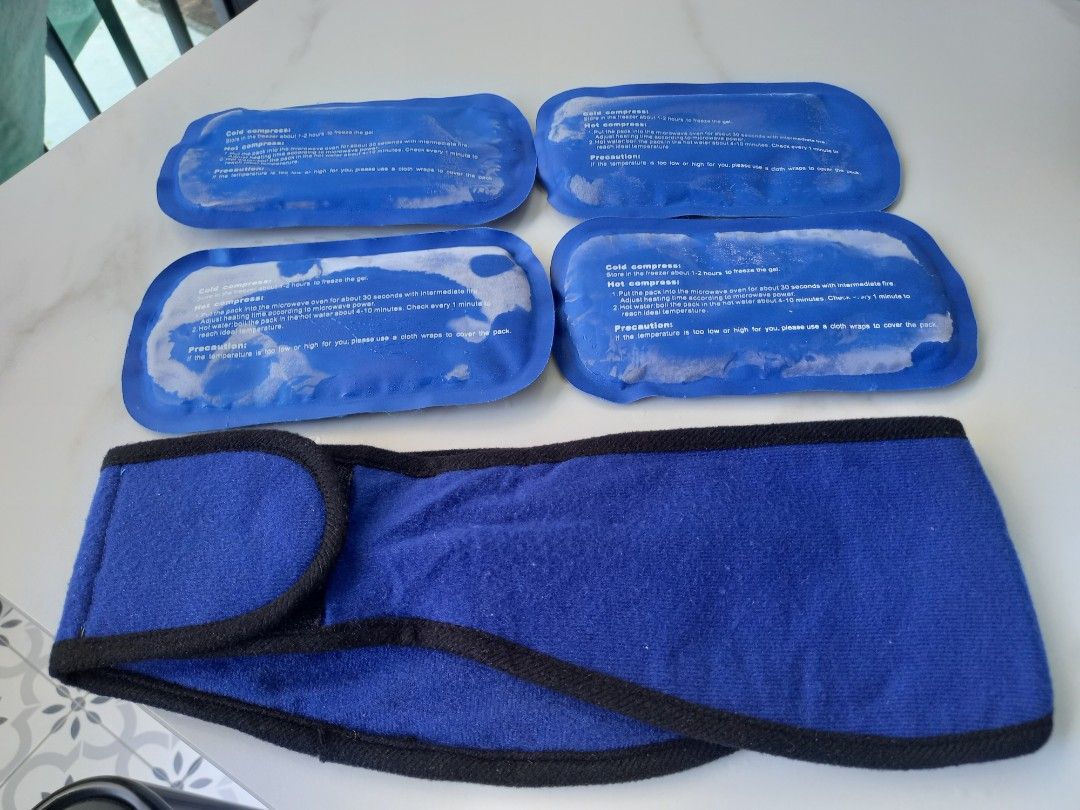 Ice packs with fabric and velcro, Beauty & Personal Care, Face, Face ...