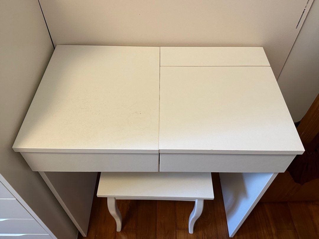 ikea BRIMNES dressing table with stool , Furniture & Home Living ...