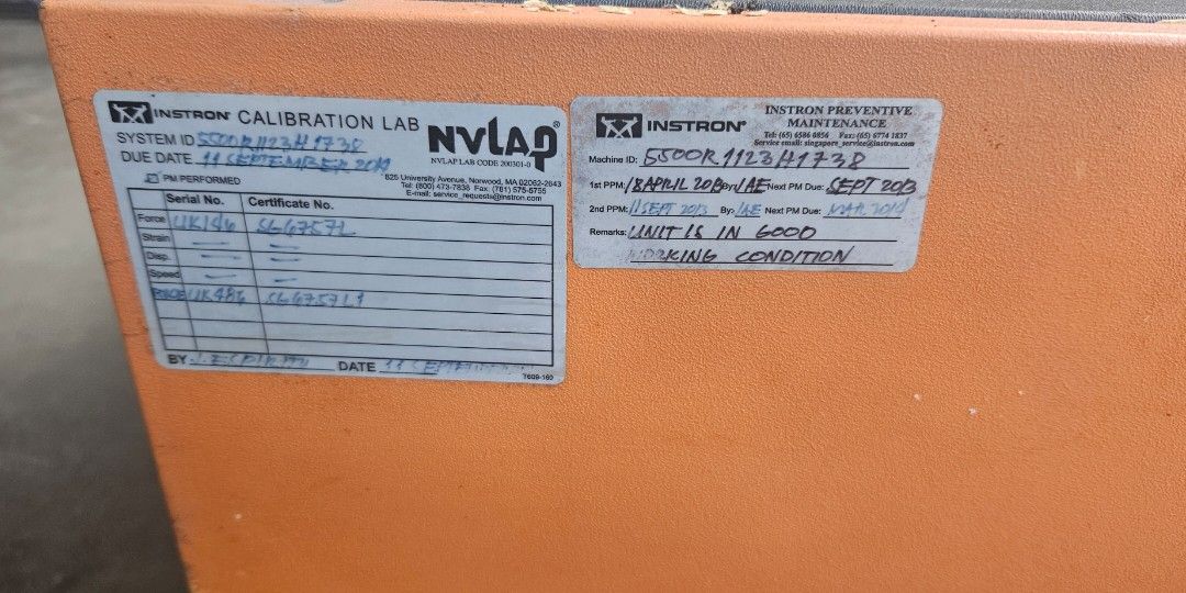 Instron 5500R tensile tester, Furniture & Home Living, Home Improvement ...