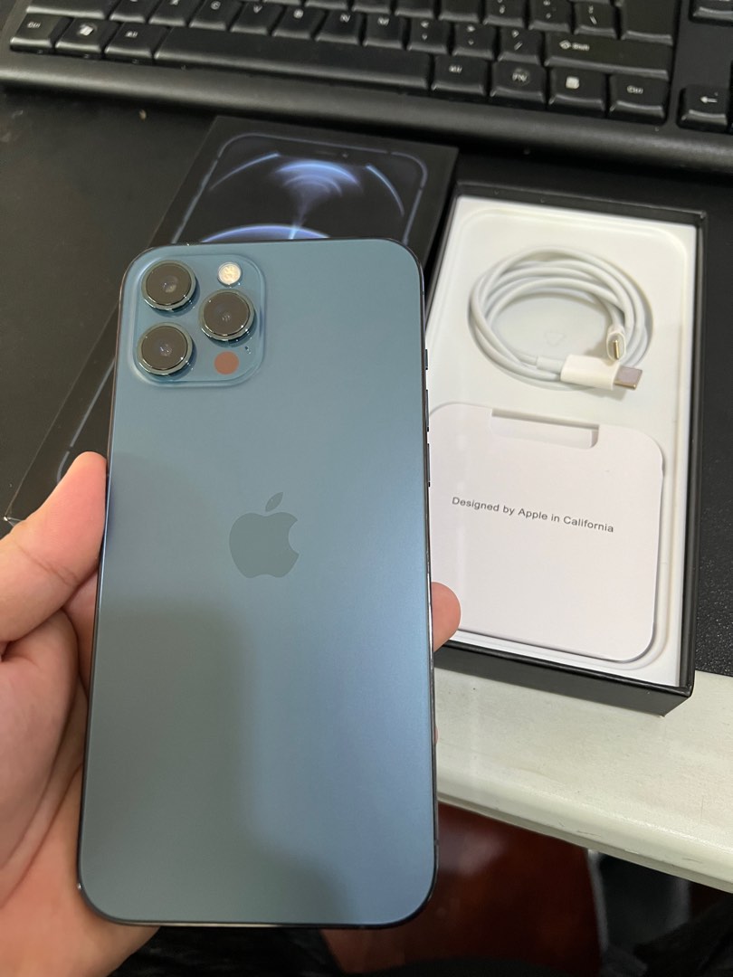 Iphone 12 Pro Max 128gb Pacific Blue, Mobile Phones & Gadgets, Mobile ...