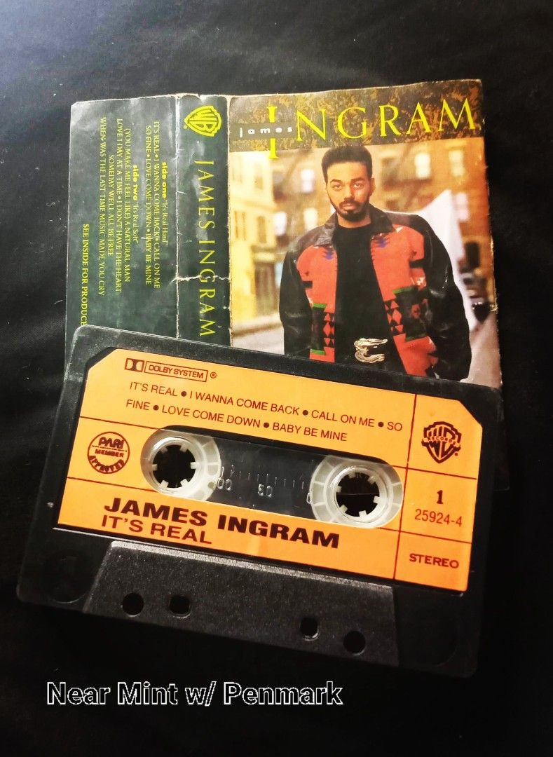 James Ingram It's Real Cassette Tape Original Cassette Tapes Vintage ...
