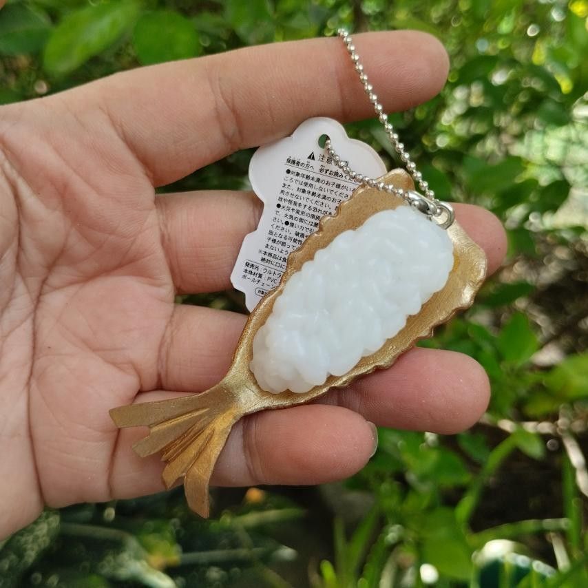 Japanese Golden Tempura Sushi Keychain on Carousell