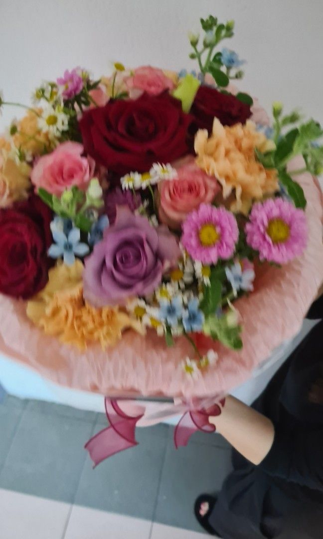 Japanese roses bouquet, Hobbies & Toys, Stationery & Craft, Flowers ...
