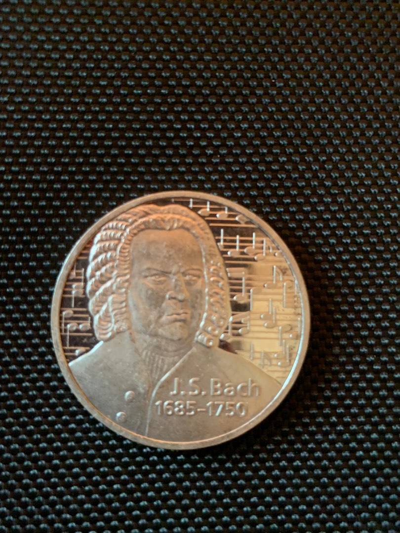 Johann Bach silver coin, Hobbies & Toys, Memorabilia & Collectibles ...