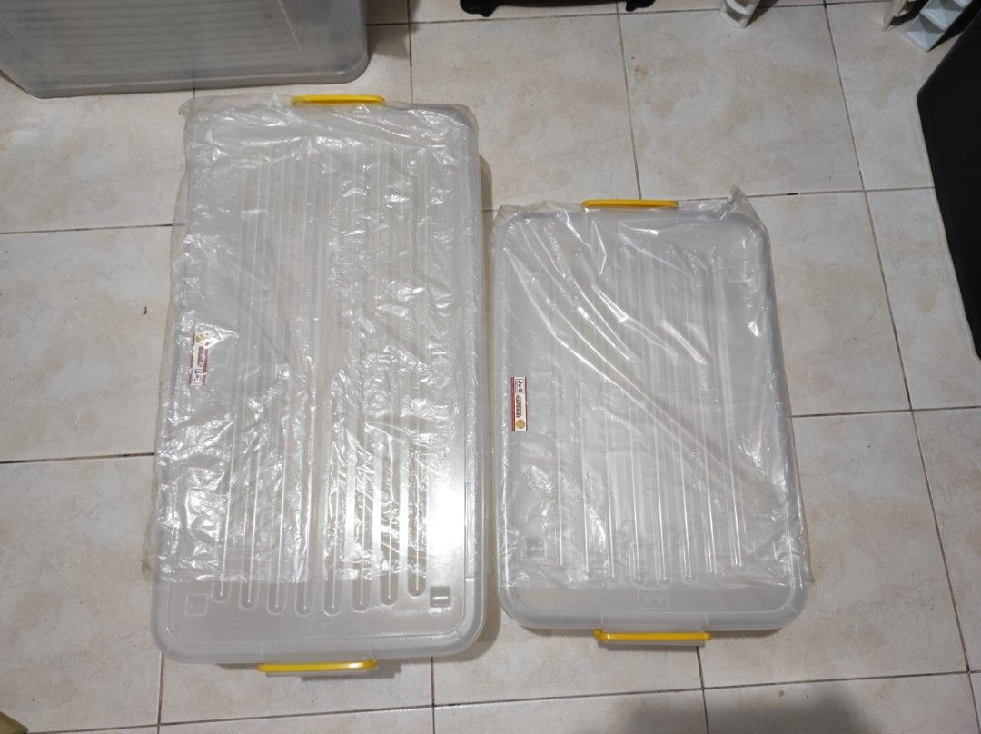 J&T Functional Box / Under bed Storage Transparent 40 liters & 60 ...