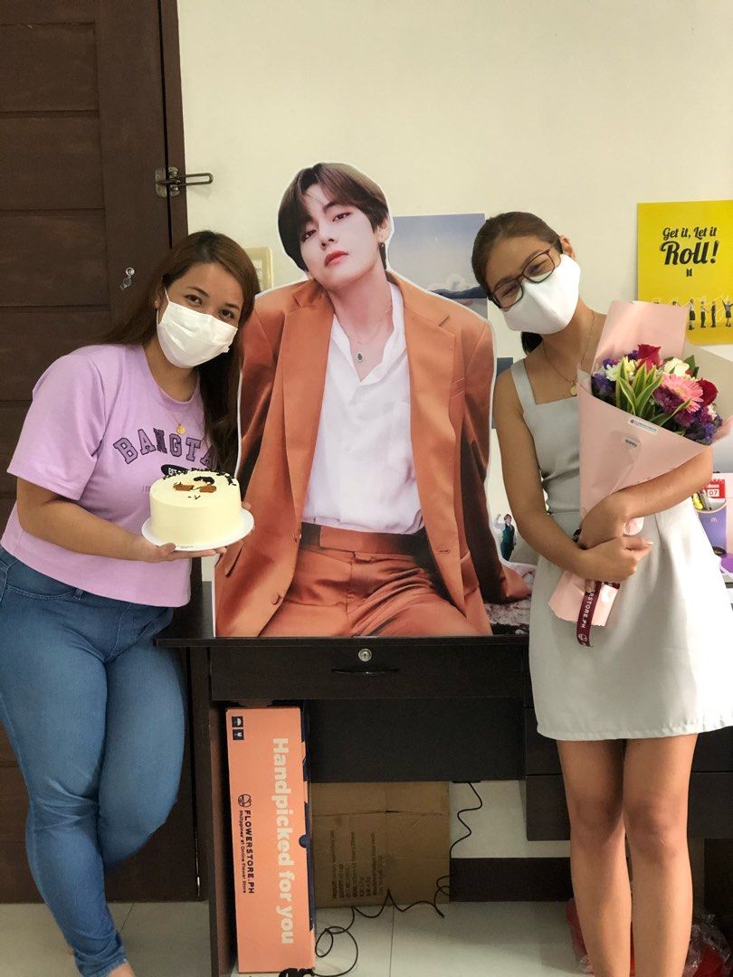 Kim Taehyung V BTS life size standee, Hobbies & Toys, Memorabilia ...