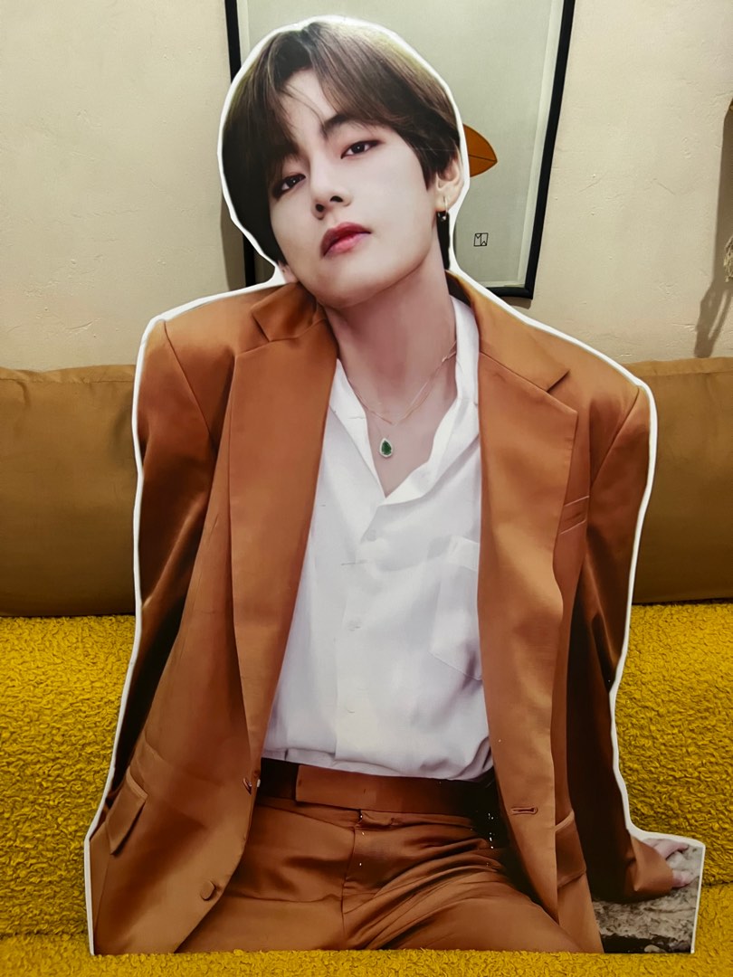 Kim Taehyung V BTS life size standee, Hobbies & Toys, Memorabilia ...