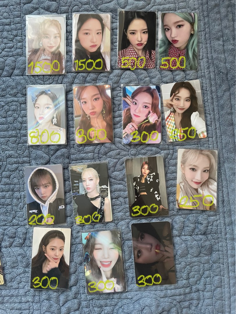 Kpop photocards (mostly loona) on Carousell