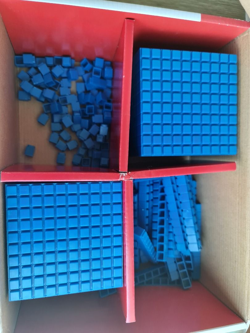 Learning Resources Interlocking Base Ten Starter Set 141 Piece, Hobbies & Toys, Books ...