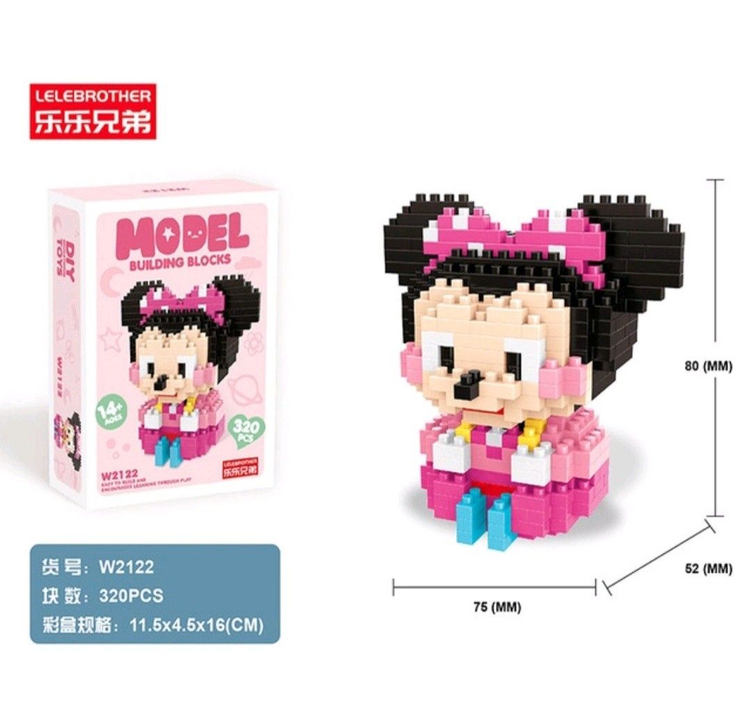 Lego brick latso, micky n minnie mouse, Toys & Collectibles, Mainan di ...