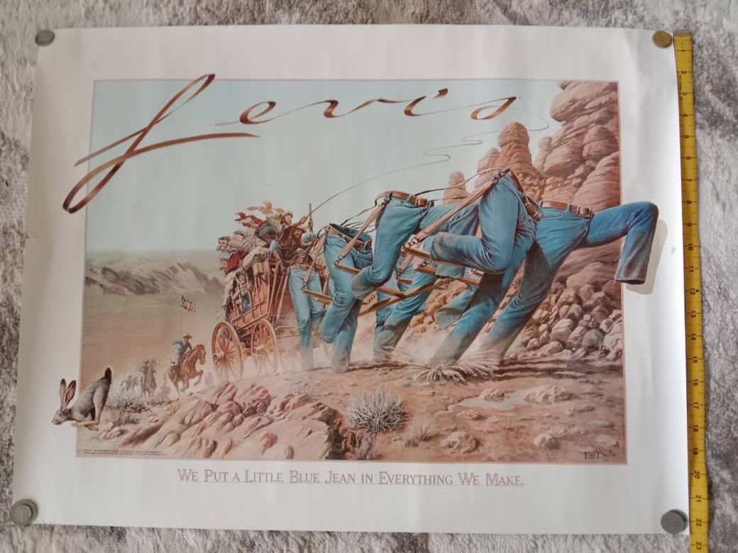 Levi's poster, Hobbies & Toys, Stationery & Craft, Art & Prints on ...
