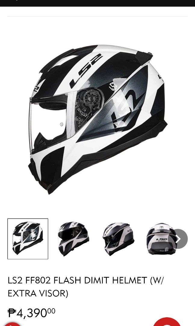 LS2 FLASH HELMET "DIMIT", Motorbikes, Motorbike Parts & Accessories ...