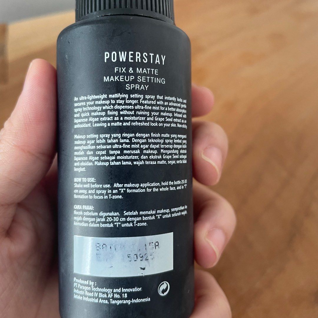 Make Over Setting Spray Preloved/ Makeover Powerstay Fix & Matte Makeup ...