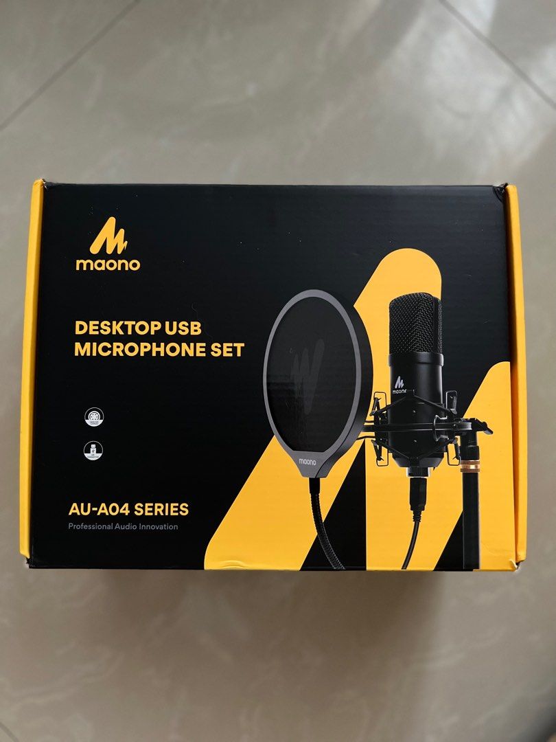 Maono Desktop USB Microphone Set (AU-A04 Series), Audio, Microphones on ...