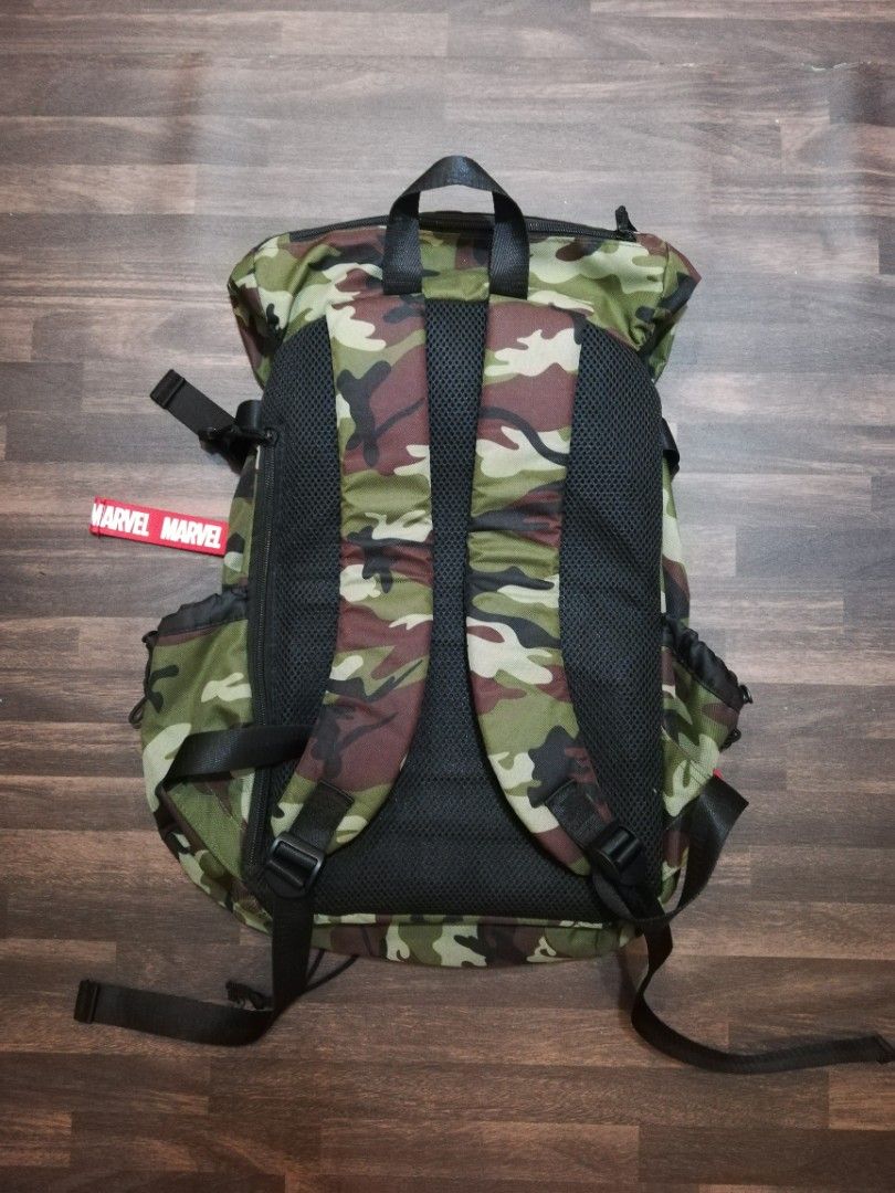 Marvel Camouflage Backpack on Carousell