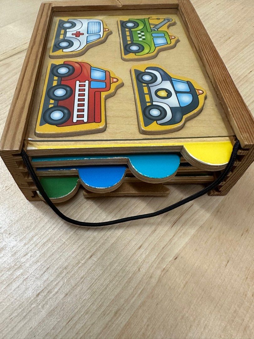 Melissa & Doug Vehicles mini puzzle pack, Hobbies & Toys, Toys & Games ...