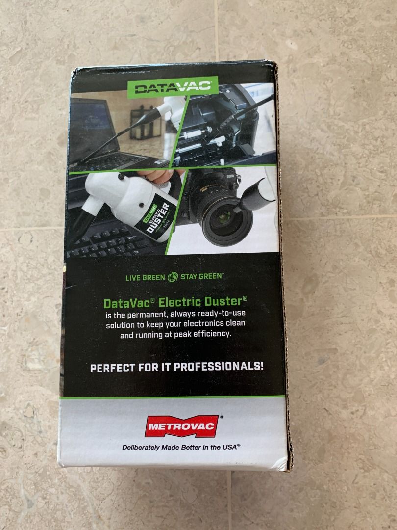 Metrovac DataVac electric duster (replaces canned air) 500W motor made ...